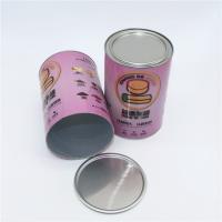 China Eco Friendly Custom Penny Lever Lid Paper Canister For Powder Products for sale
