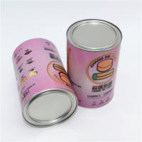 China Eco Friendly Custom Penny Lever Lid Paper Canister For Powder Products for sale