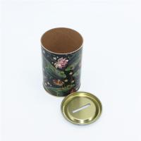 China Custom Round Charity Piggy Bank / Coin Bank Tube With Printing for sale