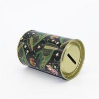 China Custom Round Charity Piggy Bank / Coin Bank Tube With Printing for sale