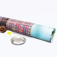 China Custom Long Cylindrical Kraft Paper Tube Packaging For Posters And Badminton for sale