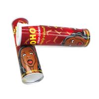China Custom Cylindrical Paper Chip Cans With Aluminum Foil Lining Dust Proof Lid for sale