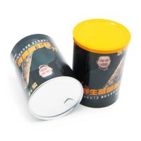 China Aluminum Foil Easy Peel Off Lid Paper Can Food Grade Composite Paper Packaging Can for sale