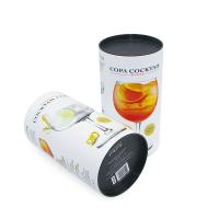 China Large Format Cardboard Wine Tube Wine Gift Paper Tin With Stopper Lid for sale