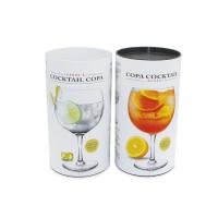 China Large Format Cardboard Wine Tube Wine Gift Paper Tin With Stopper Lid for sale