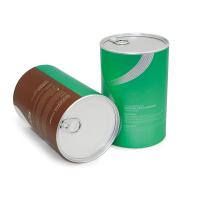 China Airtight Ring Pull Tab Can Food Grade Moisture Proof Composite Paper Canister for sale