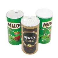 China Easy Tear Aluminum Foil Round Paper Tube Custom Dimensions External Logo Printing for sale