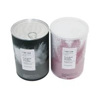 China Custom Size Cylindrical Paper Canister Packaging For Food Pet Treats Toys for sale