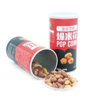China Custom Food Grade Mini Cylindrical Paper Canister For Pop Chips for sale