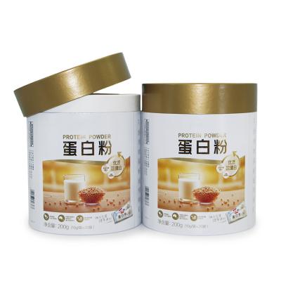 China Custom Logo Size Push Up Paper Cans For Milk Powder Packaging for sale