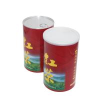 China Cylindrical Ring Pull Tab Can Eco Friendly Tea Canister Packaging Custom Logo for sale
