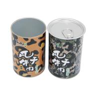 China Oil And Leak Proof Paper Canister For Beef Jerky With Internal Lining for sale