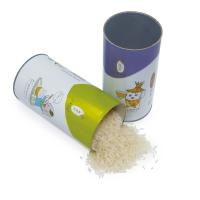 China Custom Cylindrical Ring Pull Tab Can Recyclable Paper Canisters For Baby Food for sale