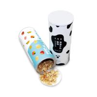China Food Grade Oatmeal Paper Can Packaging With Aluminum Foil Seal Dustproof Lid for sale