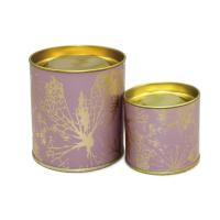 China Paper Tubes Tinplate Plug Lid Packaging For Transporting Aromatherapy And Perfumes for sale
