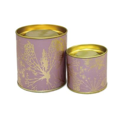 China Paper Tubes Tinplate Plug Lid Packaging For Transporting Aromatherapy And Perfumes for sale
