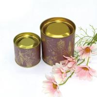 China Paper Tubes Tinplate Plug Lid Packaging For Transporting Aromatherapy And Perfumes for sale