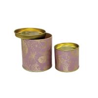 China Paper Tubes Tinplate Plug Lid Packaging For Transporting Aromatherapy And Perfumes for sale