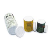 China Custom Paper Composite Can For Kitchen Seasonings With Plastic Lids for sale