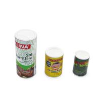 China Custom Paper Composite Can For Kitchen Seasonings With Plastic Lids for sale