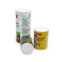 China Custom Paper Composite Can For Kitchen Seasonings With Plastic Lids for sale