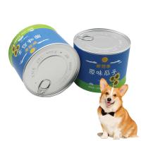 China Custom Eco Friendly Dog Food Paper Can Packaging With Easy Open Lids for sale