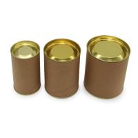China Bio Degradable Kraft Paper Canister Paper Cardboard Tube Customized For Food Packaging for sale