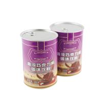 China Custom Sealed Ring Pull Tab Can Paper Canister Packaging For Chocolate Powder for sale