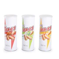 China Eco Friendly Potato Chips Can Recyclable Cylindrical Paper Tube With Inner Lining Film for sale