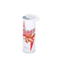 China Custom Cylindrical Potato Chips Can With High Sealing Aluminum Foil Seals for sale
