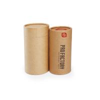 China Eco Friendly Biodegradable Round Kraft Paper Tube Fertilizable Paper Canister Packaging for sale