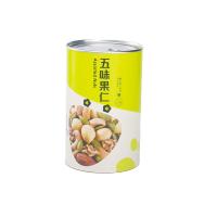 China Custom Eco Friendly Ring Pull Tab Can Cylinder Kraft Paper Canister For Nuts for sale