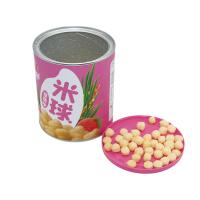 China Cylindrical Easy Peel Off Lid Paper Can Custom Paper Canister For Snacks for sale