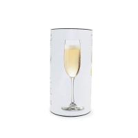 China Large Format Cardboard Wine Tube Wine Gift Paper Tin With Stopper Lid for sale