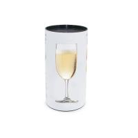 China Large Format Cardboard Wine Tube Wine Gift Paper Tin With Stopper Lid for sale