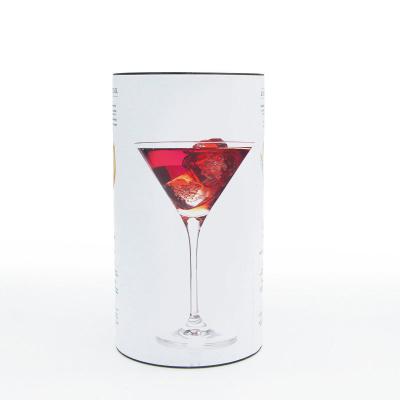 China Wine Kraft Paper Tube Packaging Premium Can For Whiskey Brandy And Bottled Beverages for sale