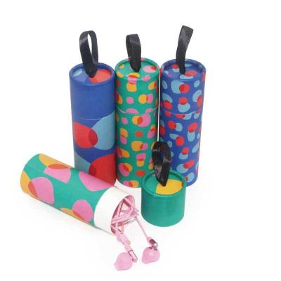 China Eco Friendly Cardboard Paper Can Packaging Biodegradable Earphone Paper Tube for sale