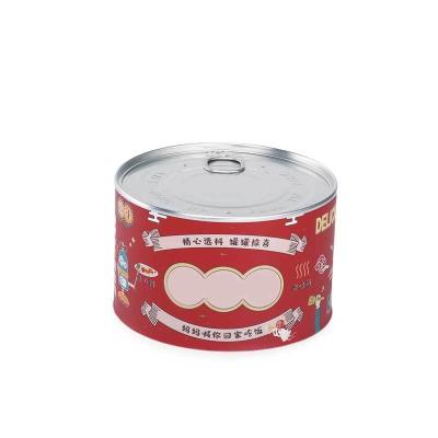 China Customized Eco Friendly Pet Food Paper Tube With Easy Open Lid for sale