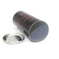 China Custom Inner Plug Cardboard Wine Tube Food Grade Cylindrical Composite Paper Cans for sale