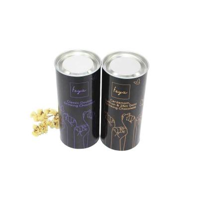 China Custom Cylinder Paper Canister Packaging For Apparel And Towel Packaging for sale