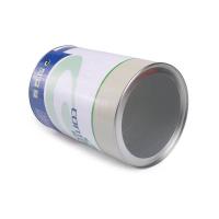 China Custom Round Paper Tubes Packaging With Easy Peel Lids / Pull Ring Lids / Lever Lids for sale
