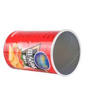 China Easy Open Lid Composite Potato Chips Packaging Paper Cans With Plastic Lid for sale