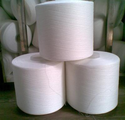 China 45S/2 Poly Poly Core Spun Thread Raw White Bright High Strength Excellent Evenness for sale