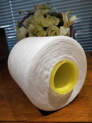 China Recycled Spun Polyester yarn with GRS certificate 20S for sale