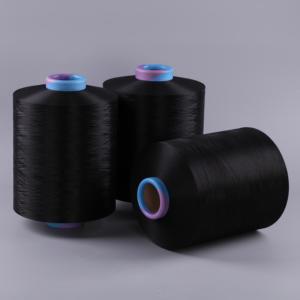 China twisted Semi Dull Bonded Nylon Thread Dope Dyed for Embroidery for sale