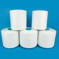 China Raw white Spun Polyester Thread , Oeko Tex Compact Spun Yarn 80S/2 for sale