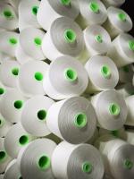 China High Tenacity Virgin White Polyester Yarn AA GRADE Evenness for industrial sewing thread for sale