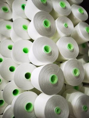 China High Tenacity Virgin White Polyester Yarn AA GRADE Evenness for industrial sewing thread for sale