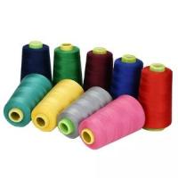 China 40S/2 4000Y Black Polyester Thread For Sewing Machine White Color for sale