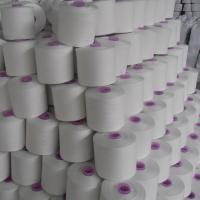 China 45S/2 Poly Poly Core Spun Thread Raw White Bright High Strength Excellent Evenness for sale